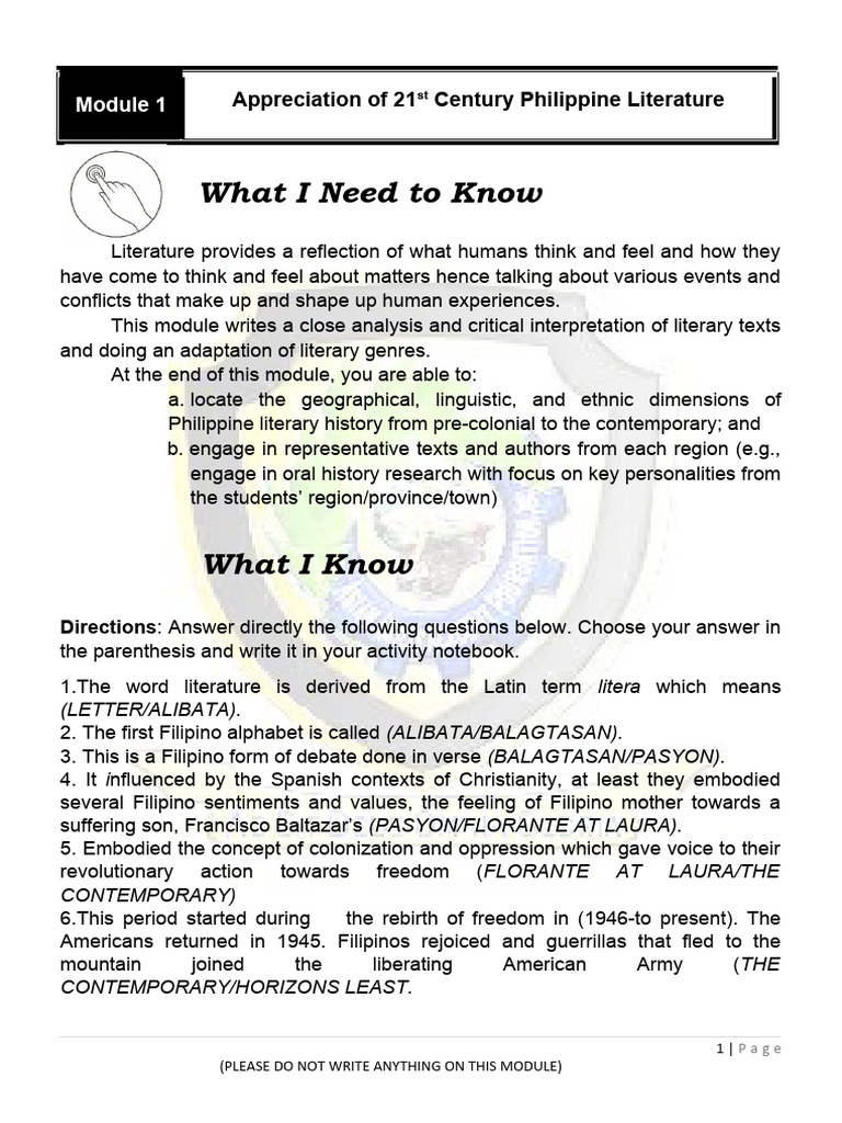 Lesson 1-6 Literature | PDF | Genre