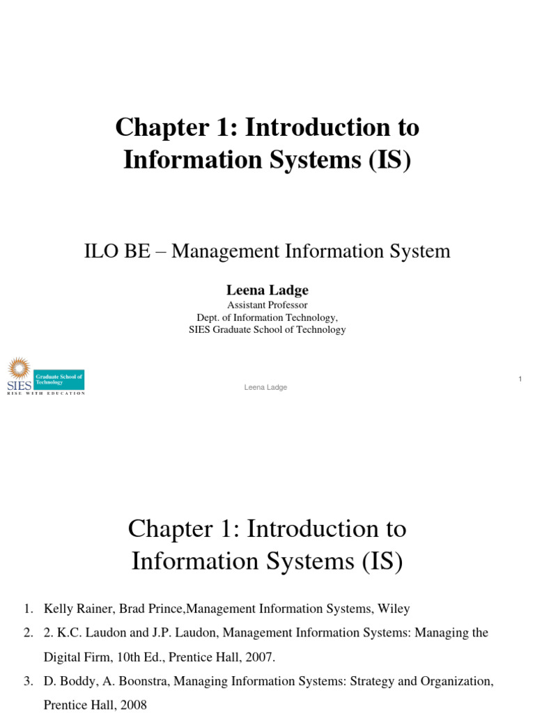 Mis 1 | PDF | Enterprise Resource Planning | Information System