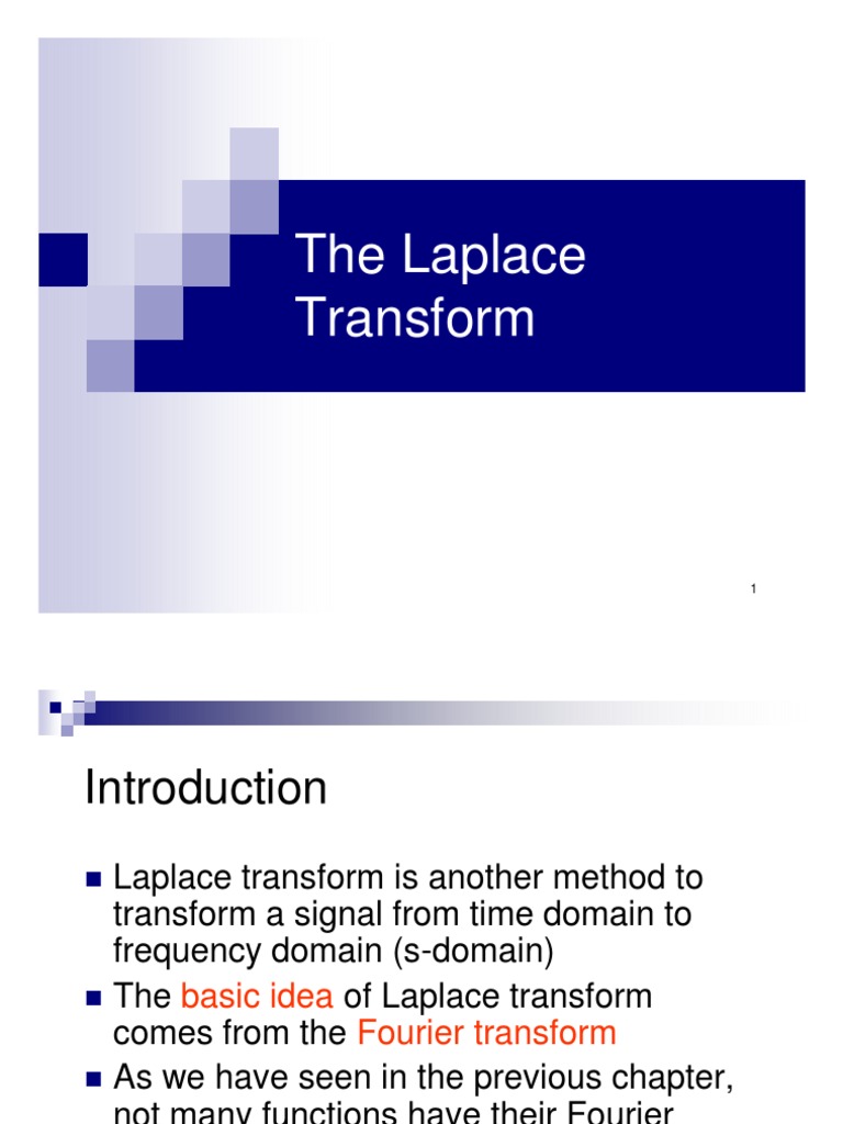 Understanding Laplace Transforms in Signals | PDF | Laplace Transform ...