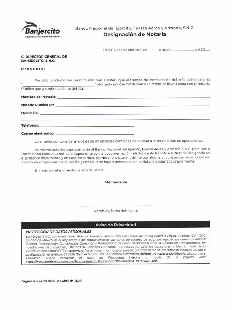Designacion de Notaría | PDF