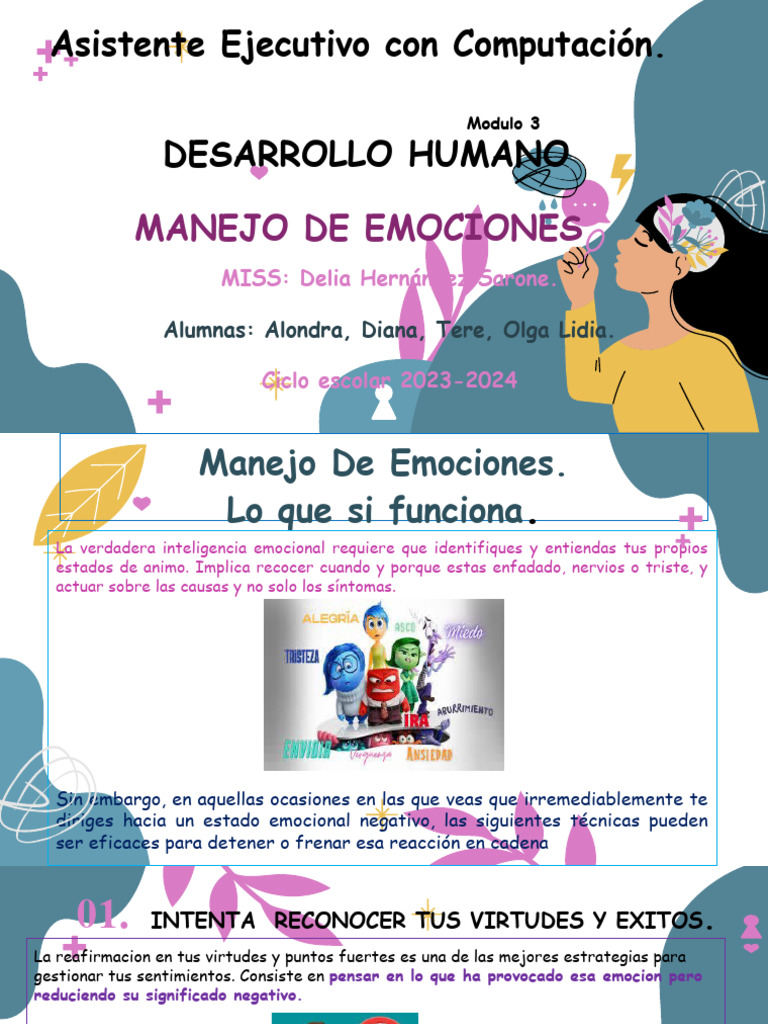 Manejo de Emociones | PDF | Las emociones | Conceptos psicologicos