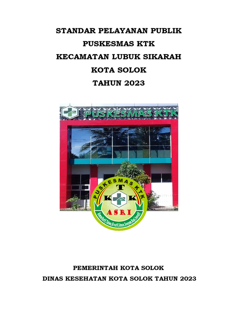 8..standar Pelayanan Publik Puskesmas KTK.... | PDF | Bisnis