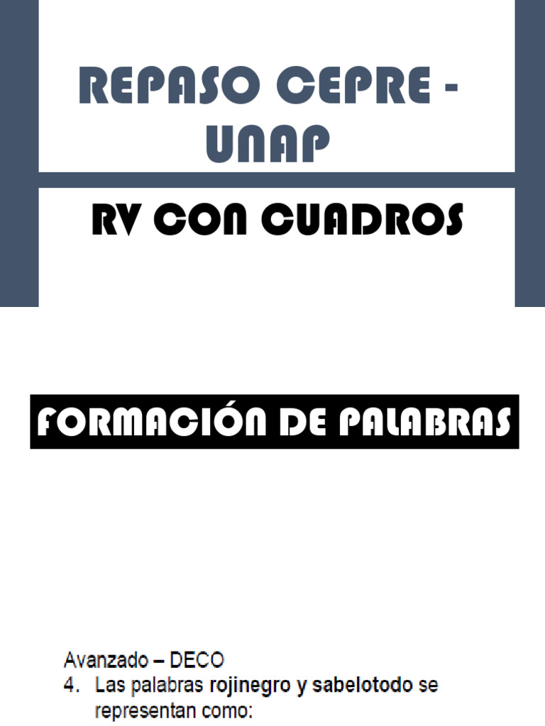 Repaso Cepre - Unap | PDF