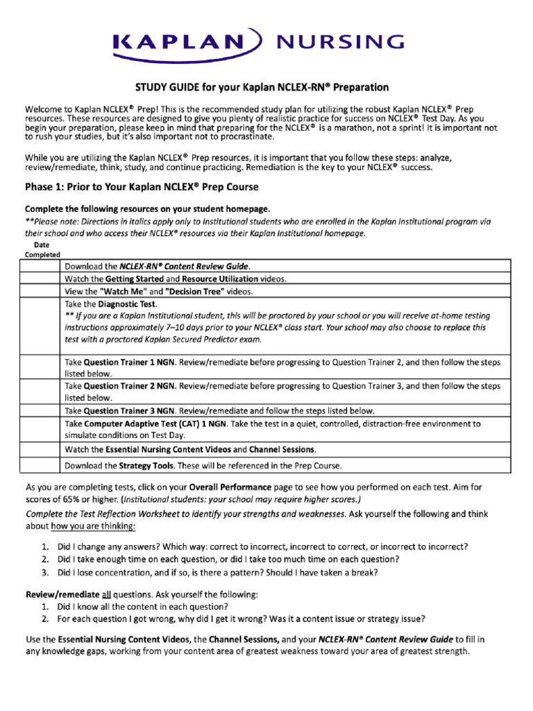 Study - Guide - Docx - 2023 RN Study Guide Fillable | PDF