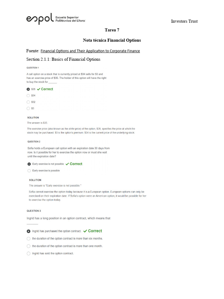 Tarea 7-1 | PDF | Business | Finance & Money Management