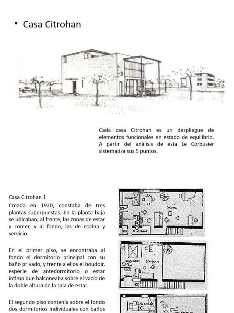 Casa Citrohan | PDF | Diseño arquitectonico | Arquitectura