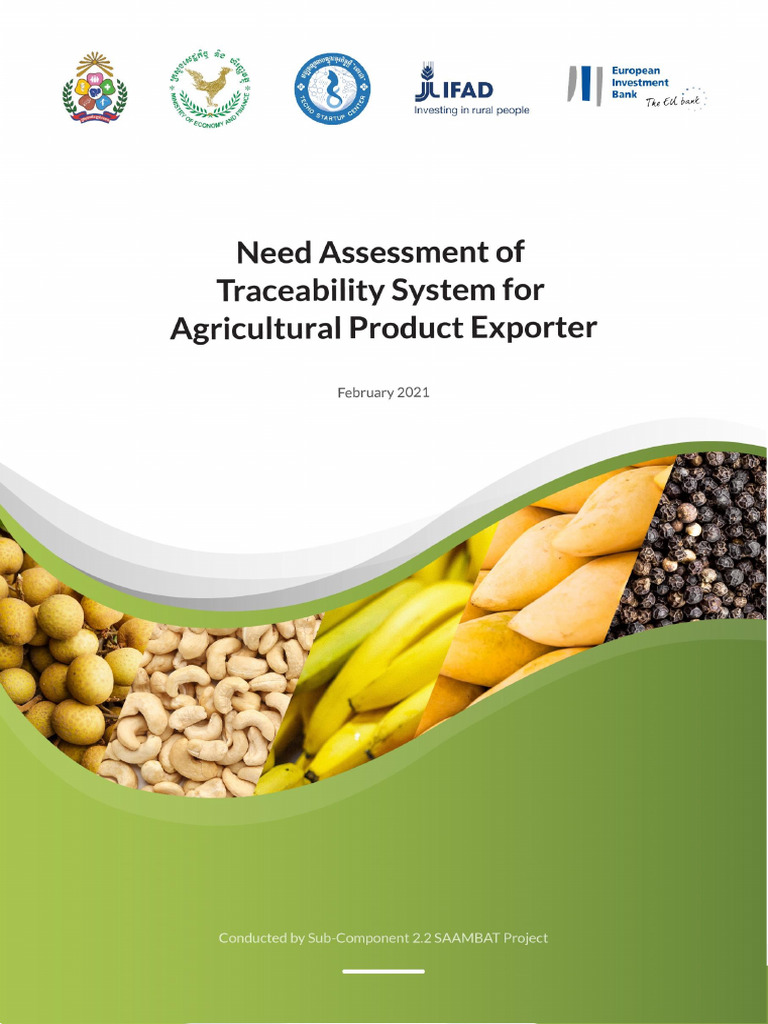 Agricultural Export Traceability Study | PDF | Food Safety | Barcode