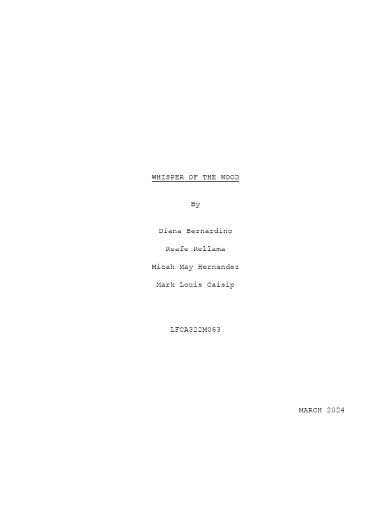 Script For Short Film - Finalize | PDF