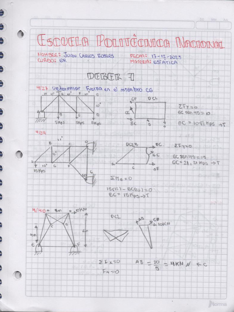 DEBER 7 ESTÁTICA MERIAM | PDF DEBER 7 ESTÁTICA MERIAM | PDF