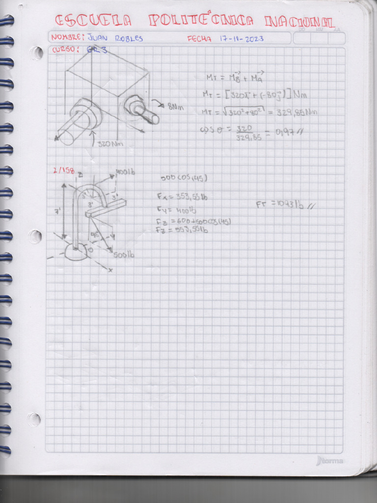 Deber 3 Estática Meriam | PDF