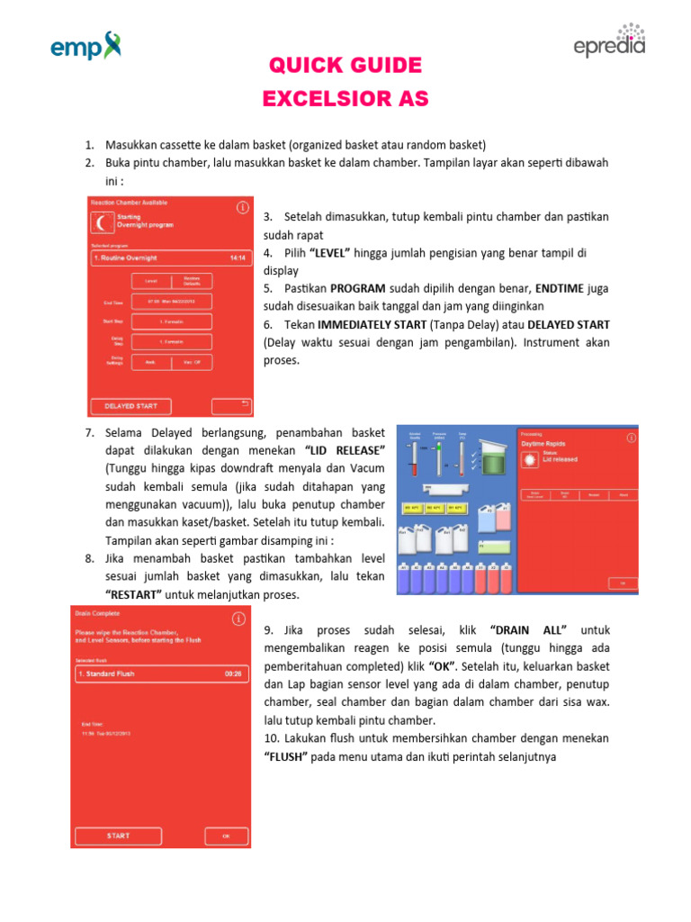 Quick Guide Excelsior As | PDF