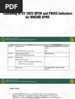 SPMS Guide: OPCR, DPCR, IPCR Forms | PDF | Business