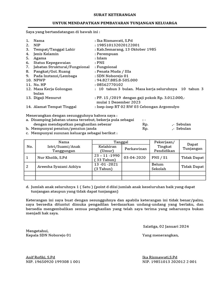 Form KP4A 2024 - Disdik | PDF