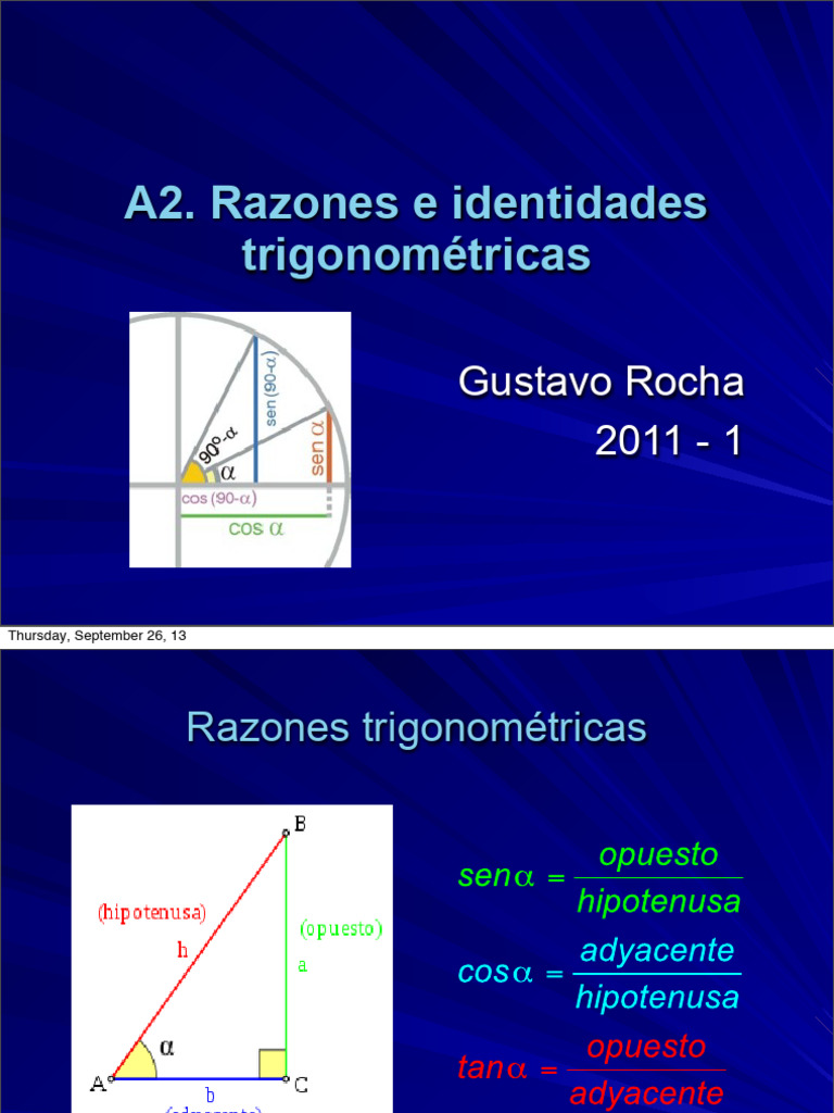 ident trigonometricas | PDF | Ángulo | Funciones trigonométricas