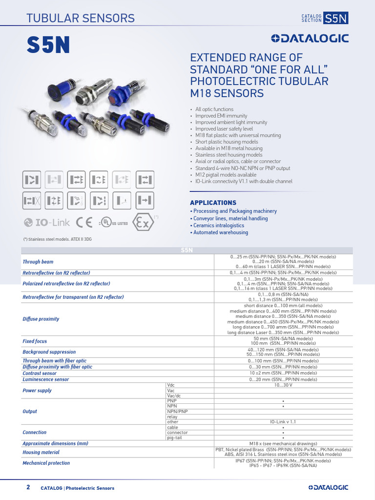 S5N Data Sheet - English | PDF | Electrical Connector | Stainless Steel