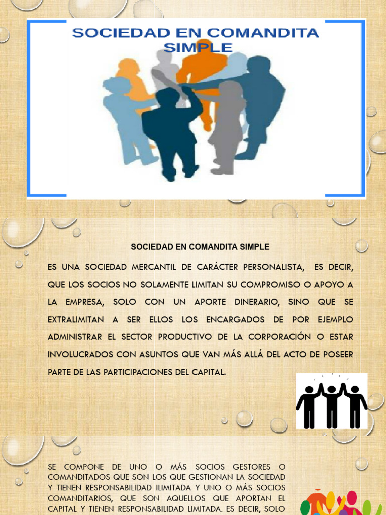 Presentacion Sociedad en Comandita Simple | PDF | Business