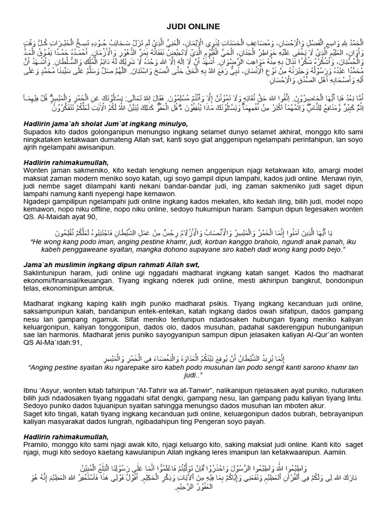 JUDI ONLINE | PDF