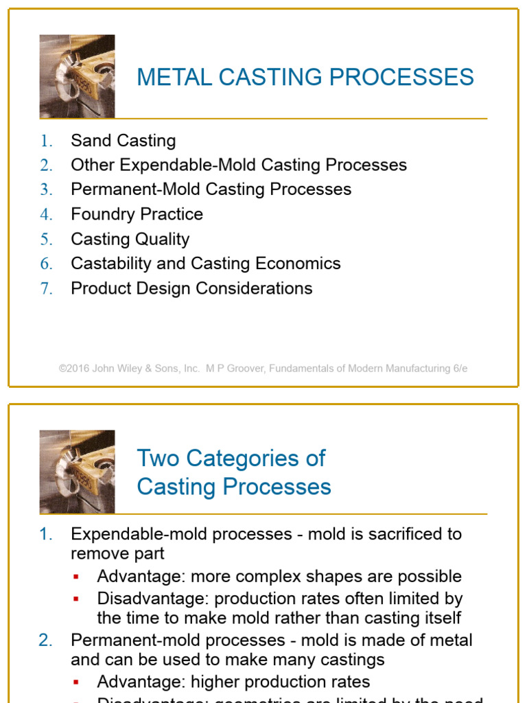 Lecture 02b | PDF | Casting | Foundry