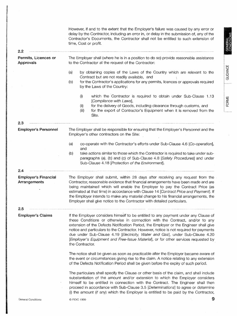 FIDIC YELLOW 03 General Conditions | PDF