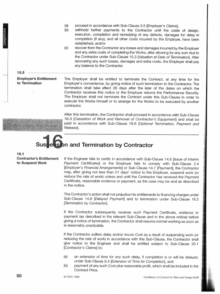 FIDIC YELLOW 07 General Conditions | PDF