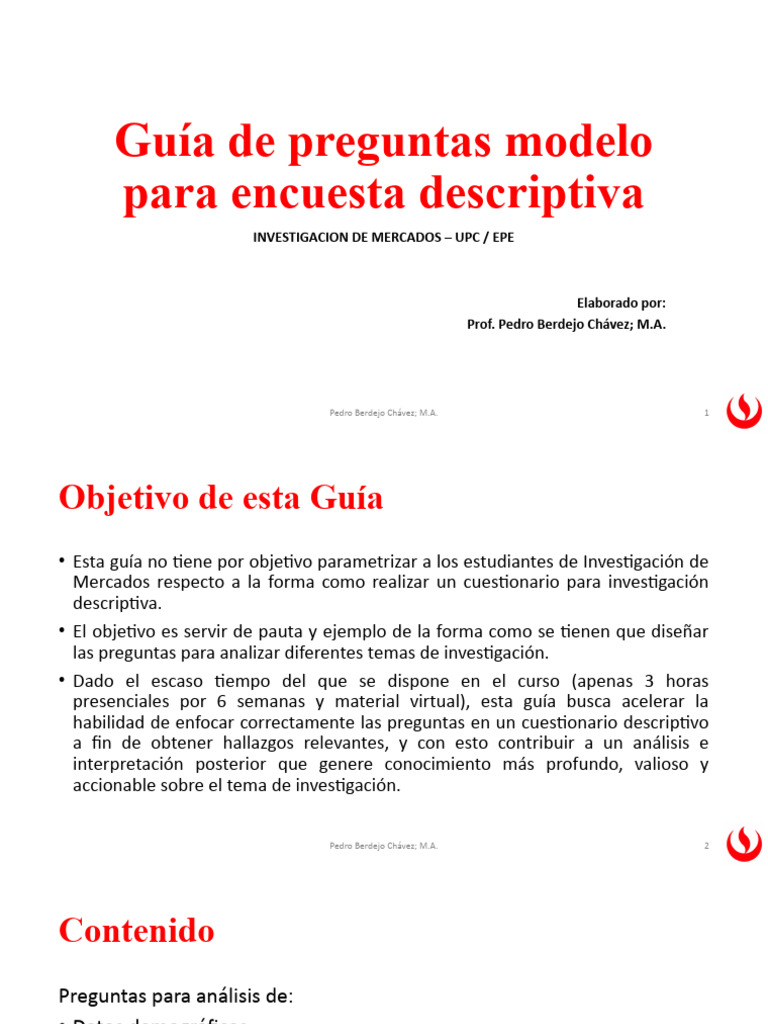 Guia de Preguntas Modelo para Cuestionar 2 | PDF | Metodología de encuesta | Cuestionario