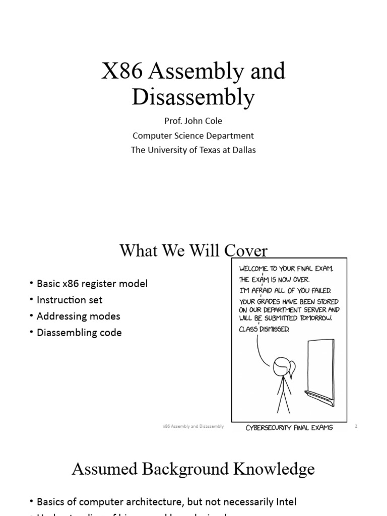 x 86 Assembly | PDF | Assembly Language | Computer Hardware