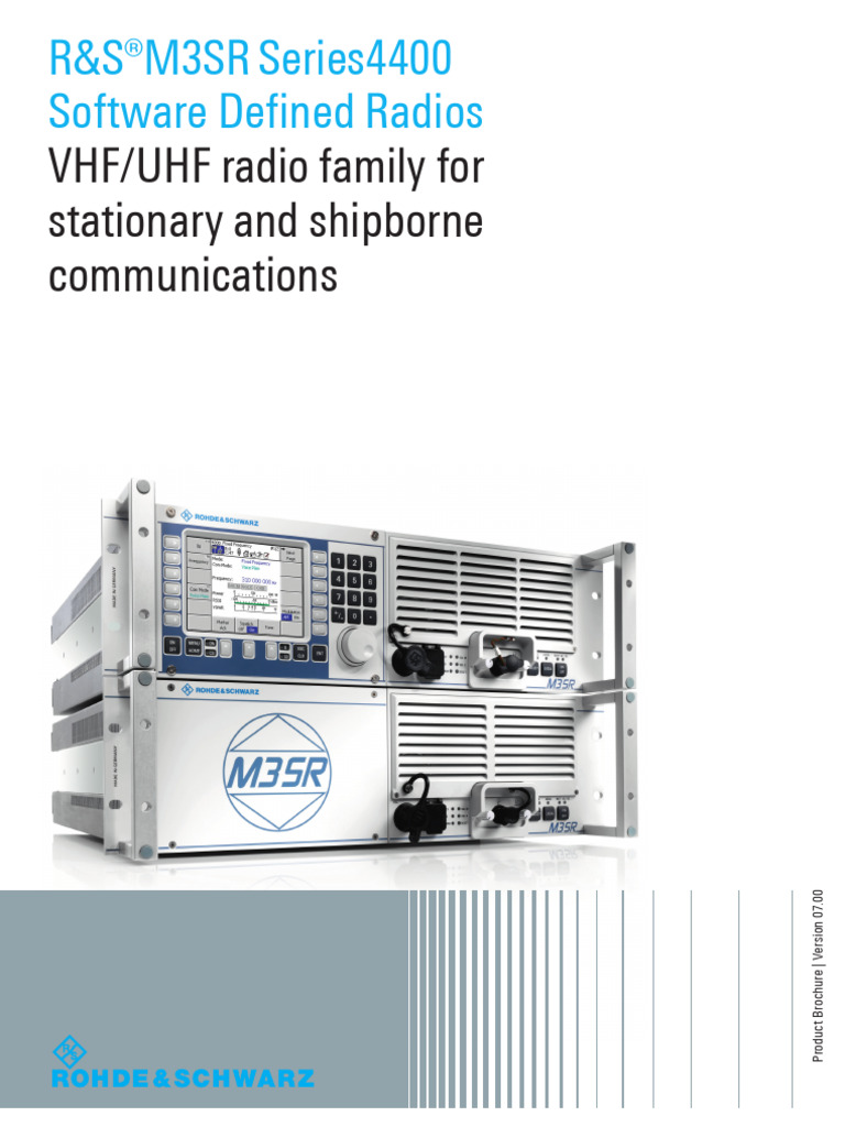 VHF/UHF Radio Family For Stationary and Ship Borne Communications | PDF ...
