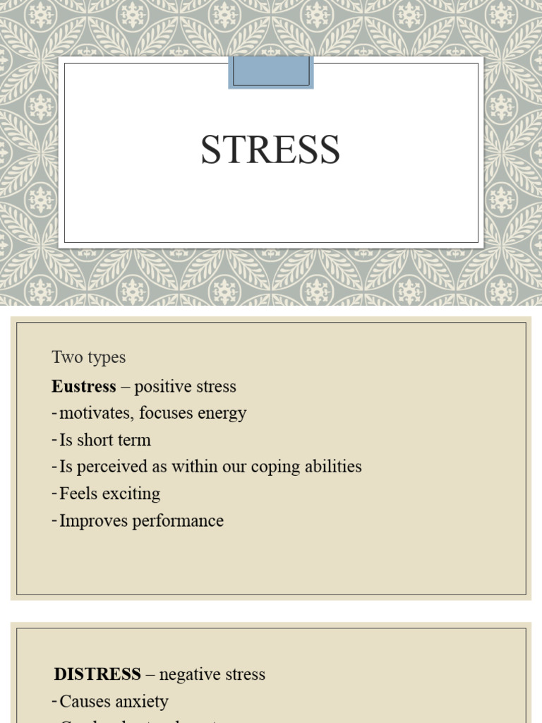 Stress | PDF | Stress (Biology) | Anxiety