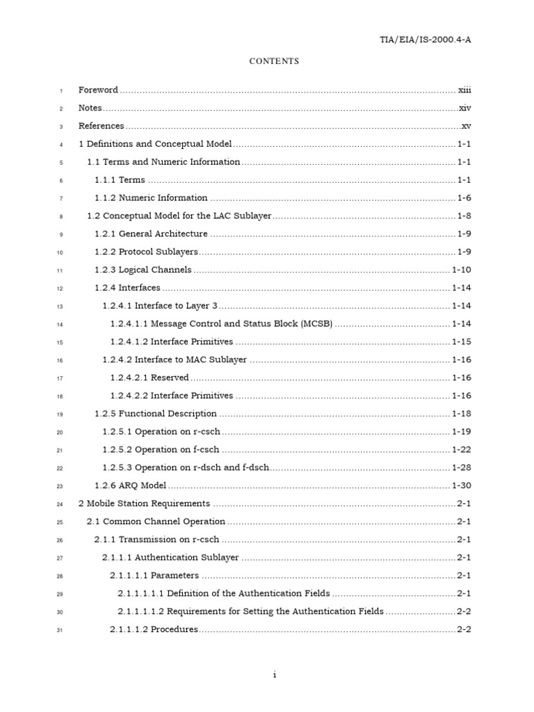 Is-2000.4-A (Lac) | PDF | Telecommunications Standards | Networking ...