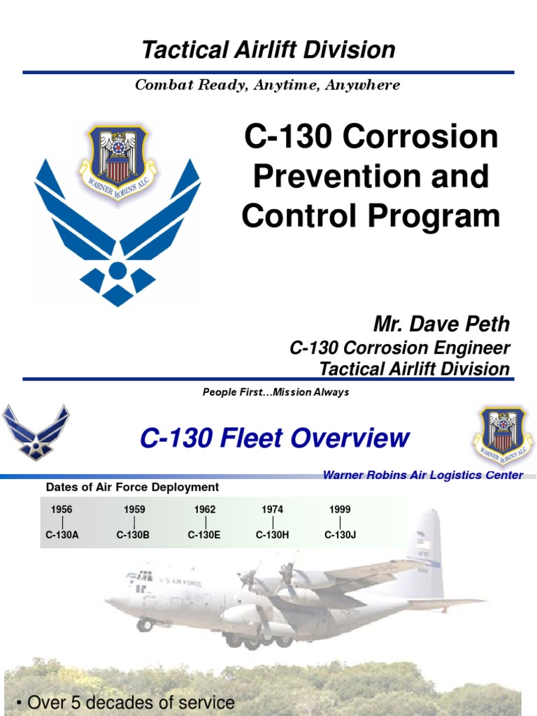 1550 PM C 130 Corosion Program Dave Peth WR ALC GRBEB | PDF | Lockheed ...