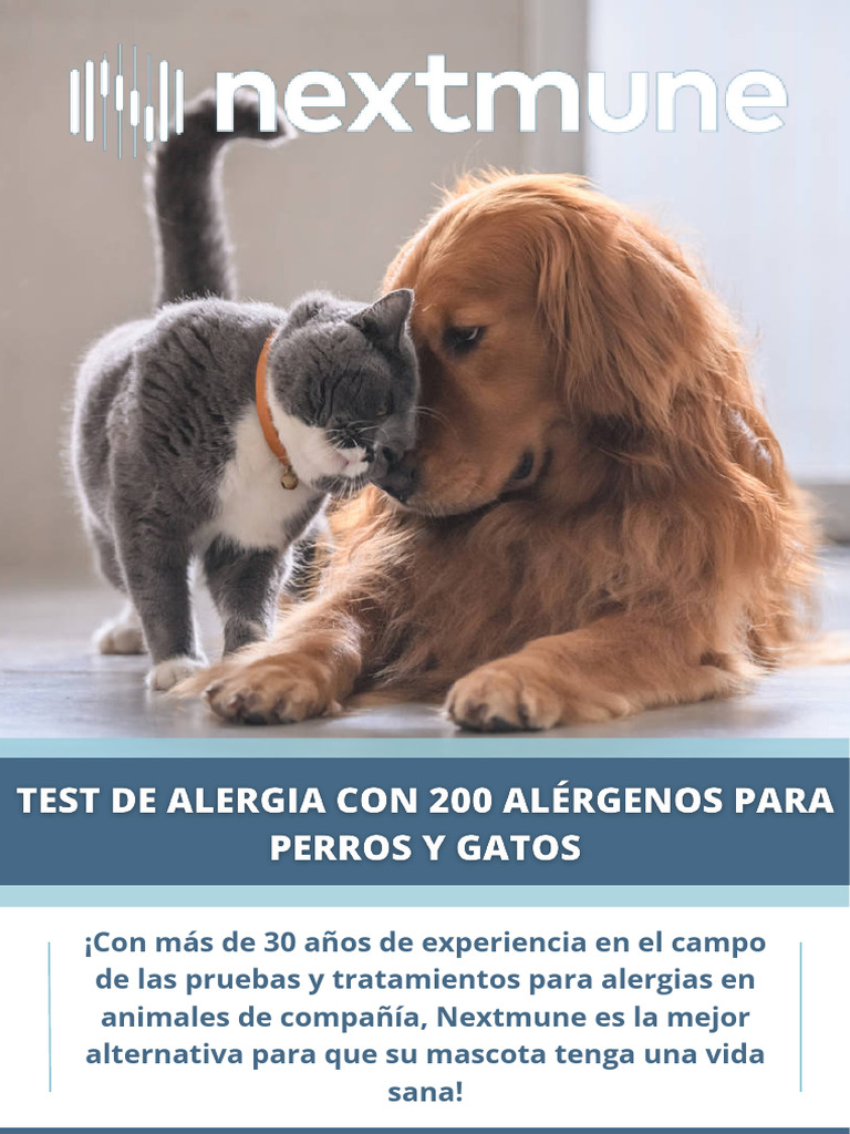 NEXTMUNE Brochure Perros y Gatos | PDF | Alergia | Enfermedades y ...