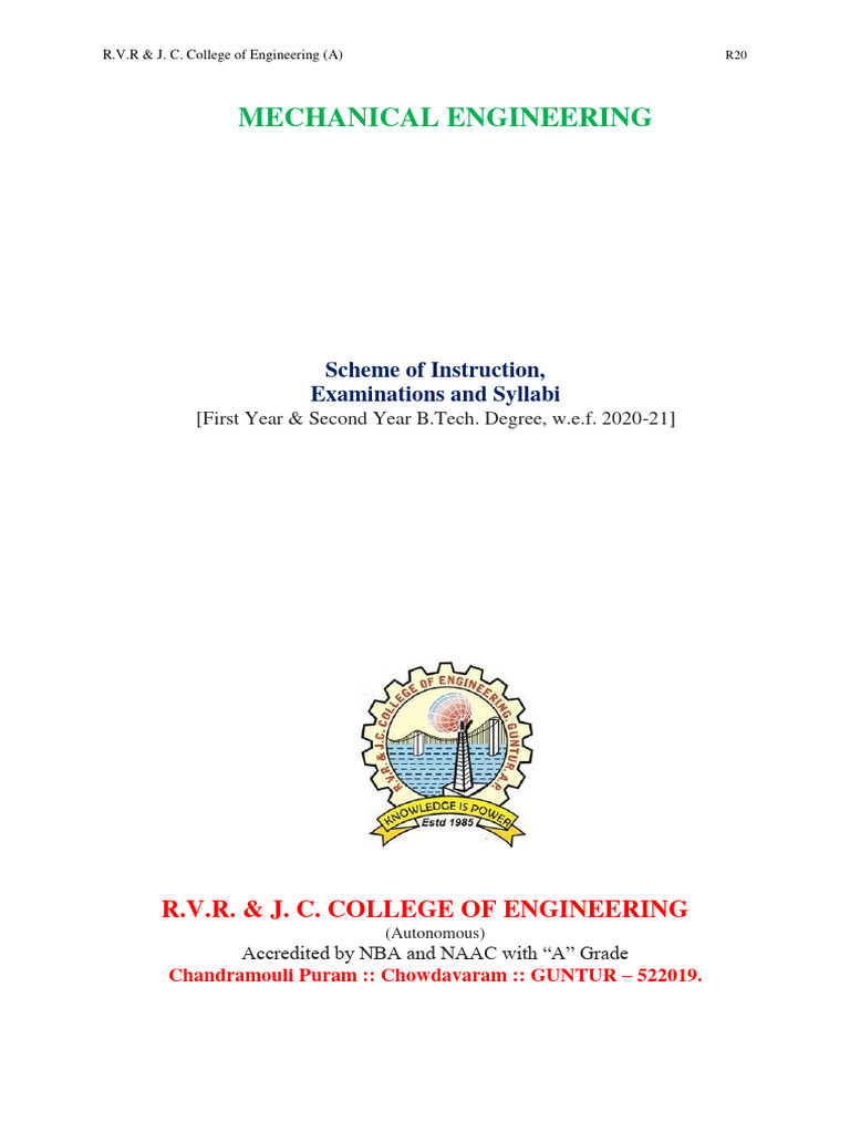 Total Syllabus | PDF | Engineering | Mechanical Engineering