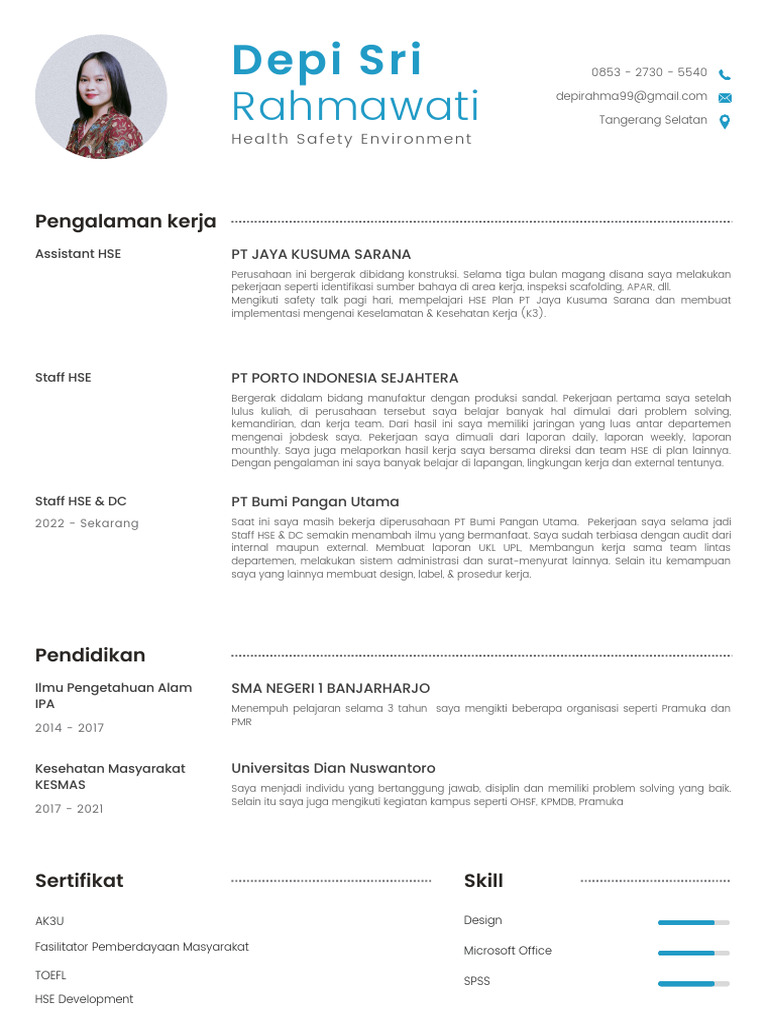 Depi Sri R - CV | PDF