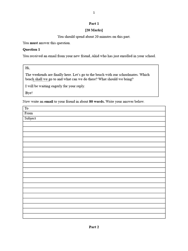 Guided Writing SPM | PDF