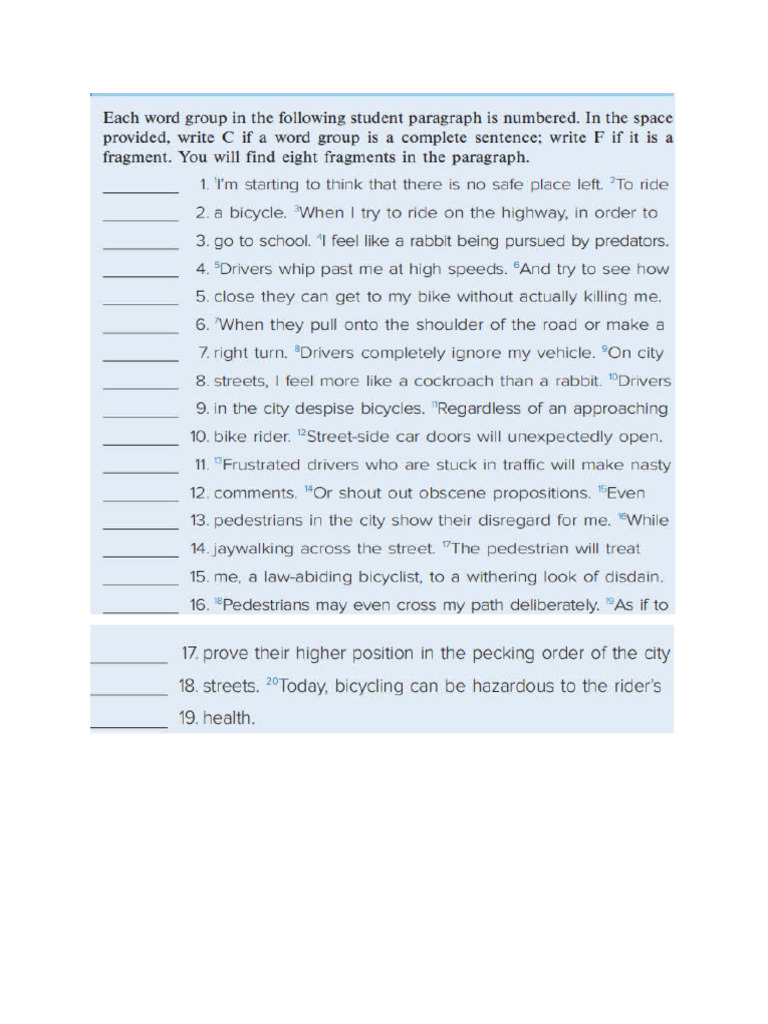 Fragments Exercise | PDF