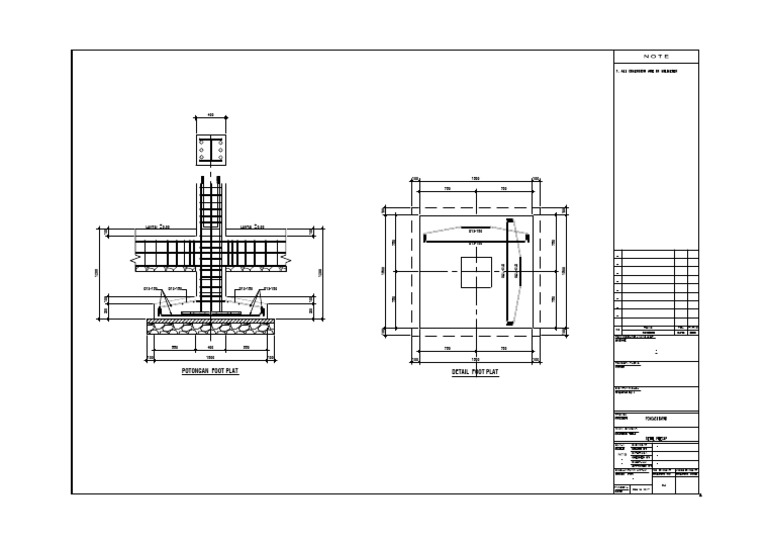 Gambar Foot Plat | PDF