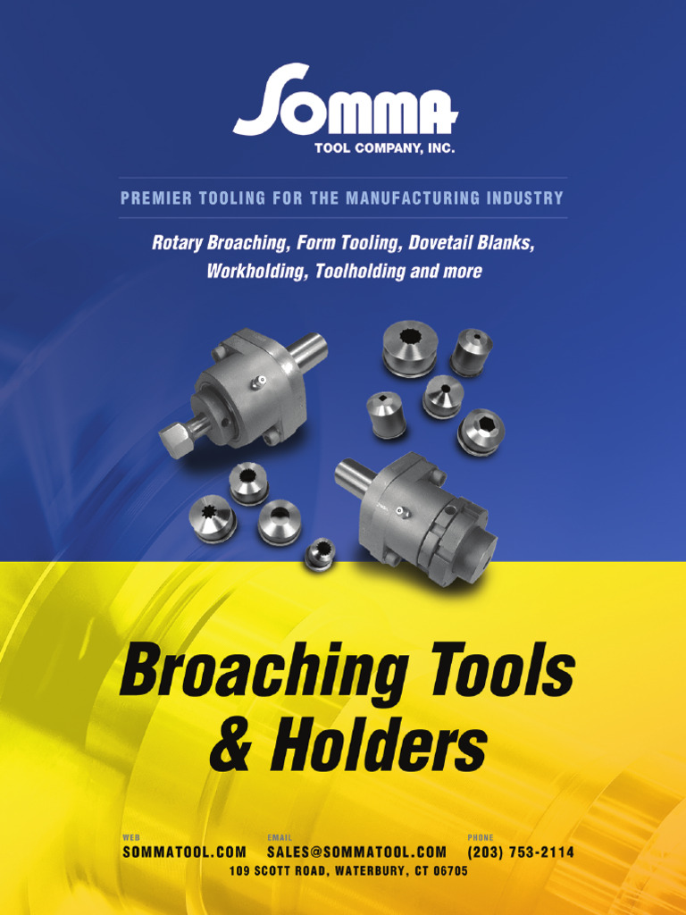Somma Tool Company - Broaching Brochure | PDF | Machines | Metalworking