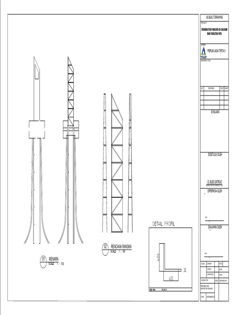 DEsain Rangka Menara | PDF