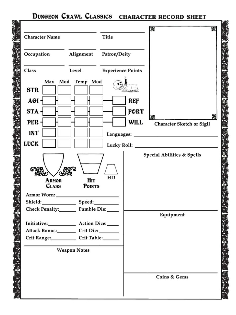 Character Sheet (Edit) | PDF