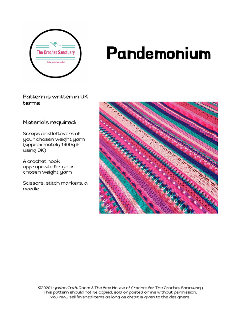 Pandemonium | PDF | Crochet | Yarn