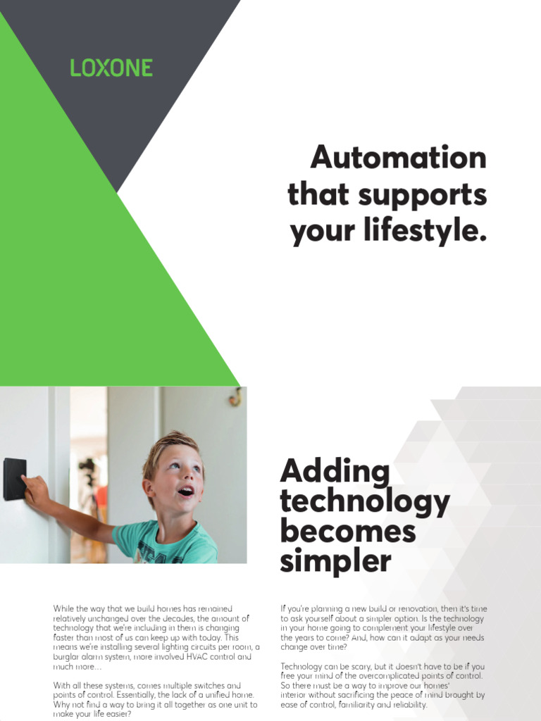 Loxone-Brochure EN INT | PDF | Security Alarm | Lighting
