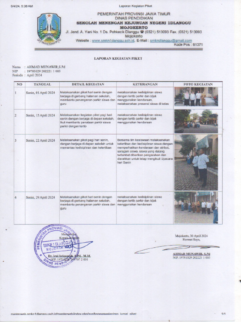 Piket Aprl 2024 | PDF