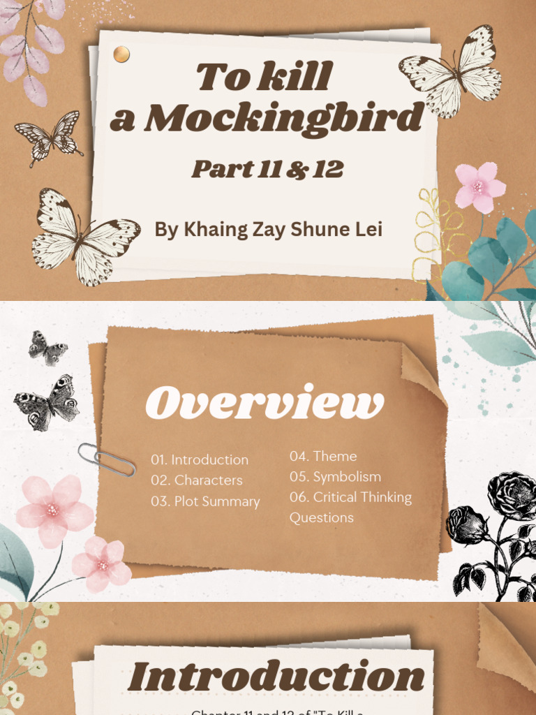 To Kill A Mockingbird Presentation by Khaing Zay | PDF | To Kill A ...