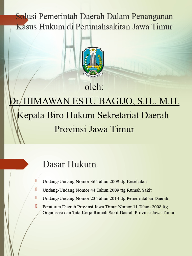 Penanganan Kasus Hukum RS di Jatim | PDF