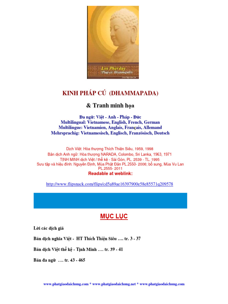 Kinhphapcu Dhammapada | PDF