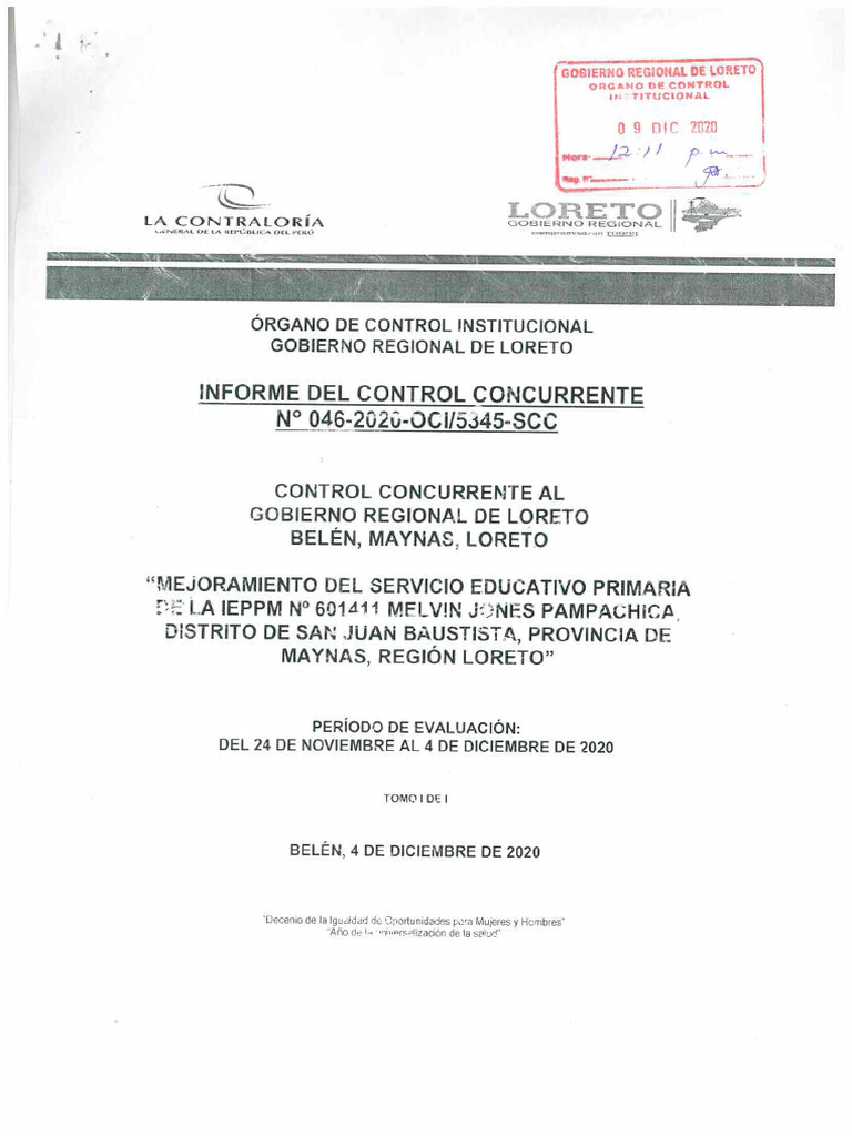 Informe de Control Concurrente | PDF