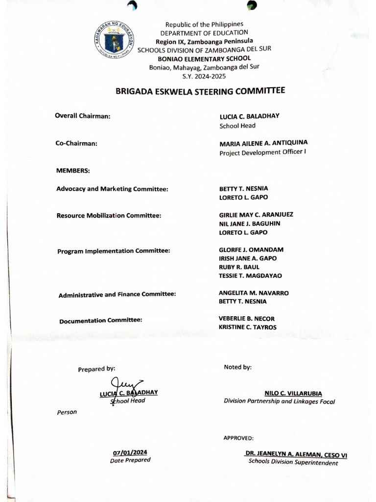 BES BE Steering-Committee | PDF