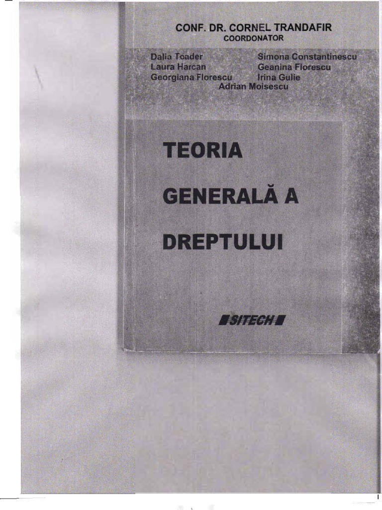 Teoria Generala A Dreptului | PDF