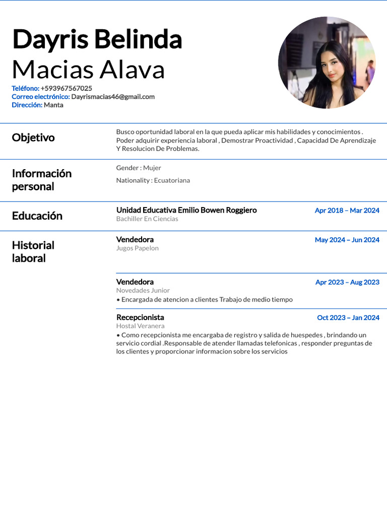 Dayris Belinda - Resume - 171-1 | PDF