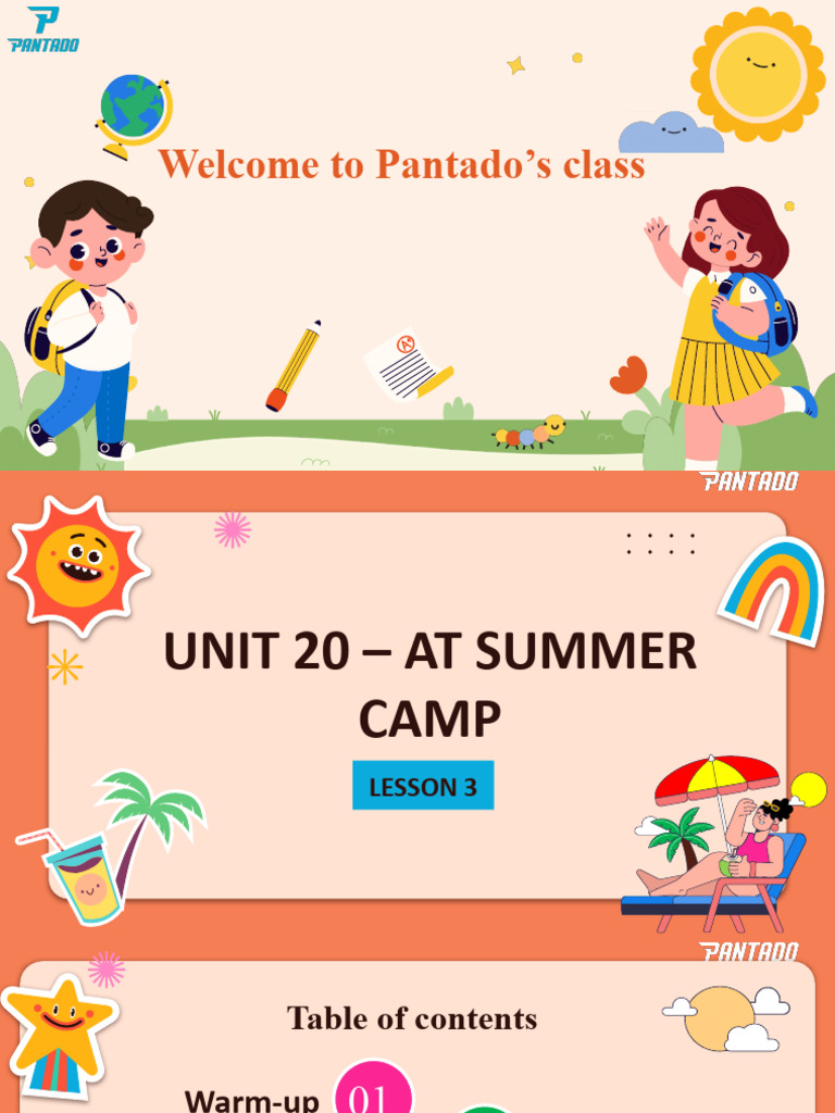 Unit 20 - at Summer Camp - Lesson 3 | PDF